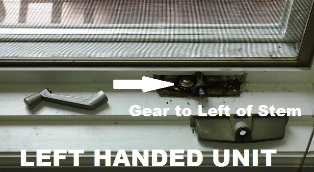 Kolbe Casement Window Replacement Parts | Operator Left-Handed. | All ...