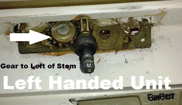 Kolbe Casement Window Replacement Parts | Operator Left-Handed. | All ...