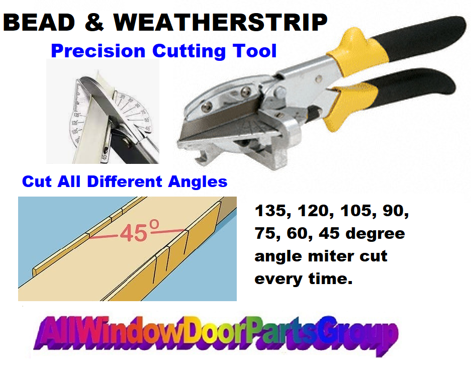 Window Glazing Bead and Weather Strip Pro Cutting Install Tool | All ...