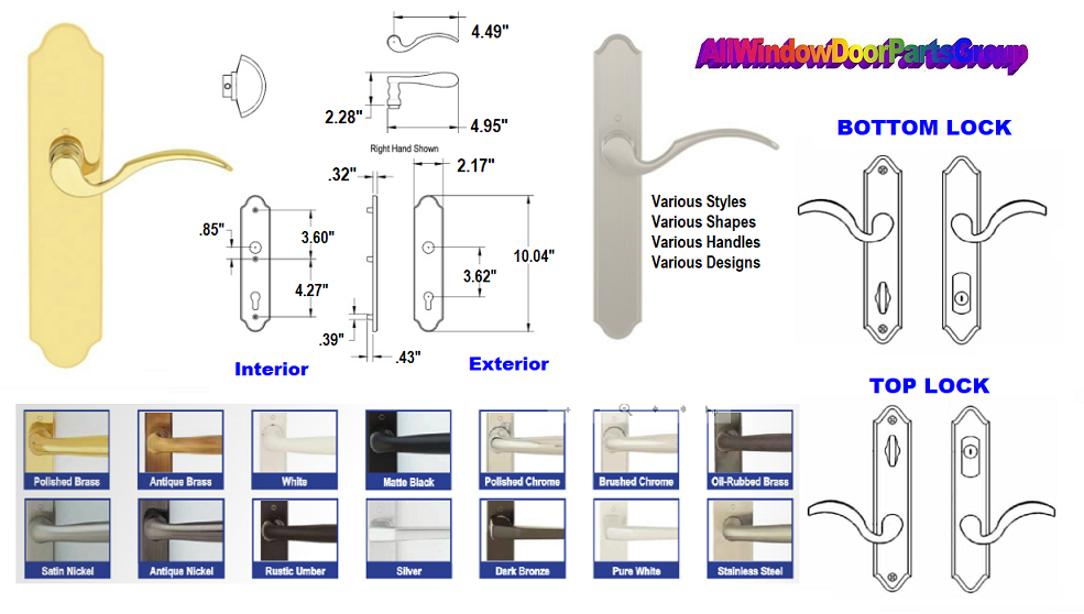 Eagle Door Handle Replacement Sets | Top Lock Thumb-Turn | All Window ...
