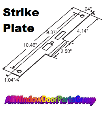 Strike Plate for Multipoint Door Lock Systems | All Window Door Parts Group