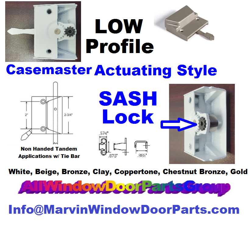 Window Sash Lock Non Handed Style | Casemaster | All Window Door Parts ...