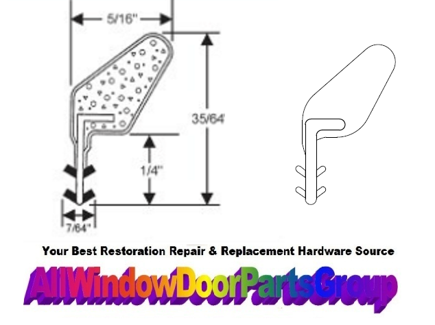 SEMCO Oldach Window and Door Qlon Seals Foam Kerf Insert Seals | MV113B ...