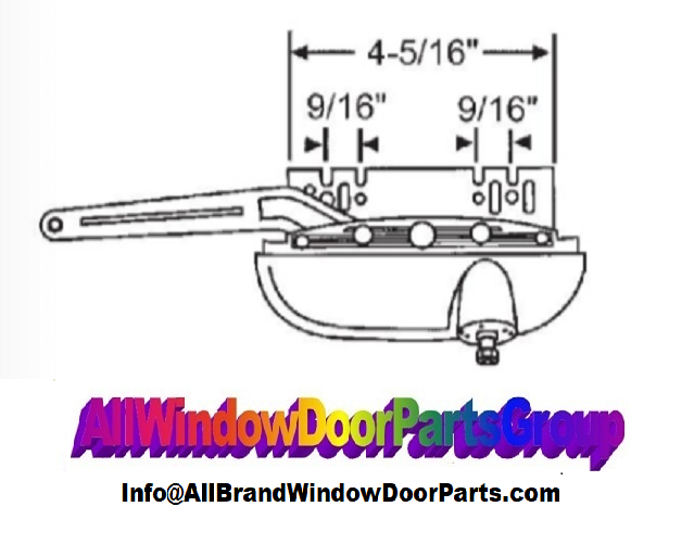 Roto Interlock Window Single Arm Casement Crank Operators | All Window ...