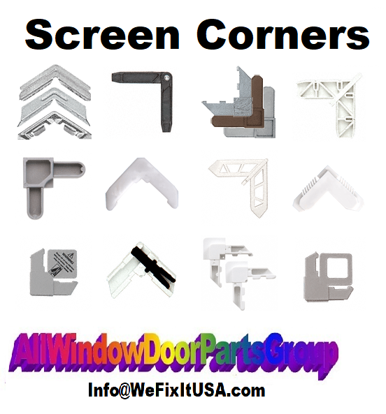 Window Screen Parts | Replacement Screen Corner Keys | All Window Door ...