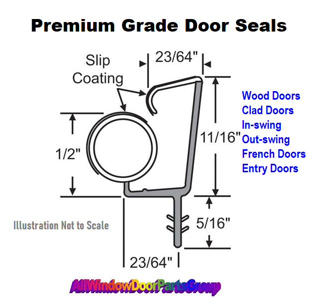 Air-Lock Door Weather-Tite Weatherstrip - Wood Clad Doors | All Window ...