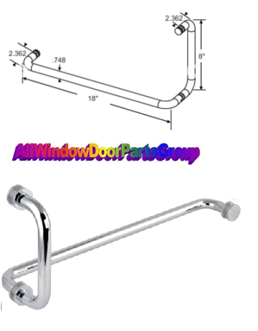Shower Door Handle Assembly | Guardian Glass Shower Parts | All Window ...