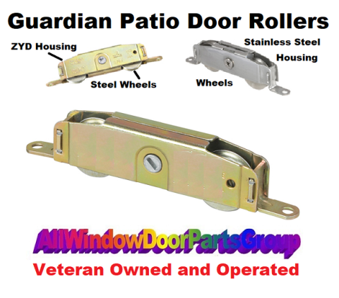 Guardian Sliding Glass Patio Door Rollers Wheels | Herculite PPG ...